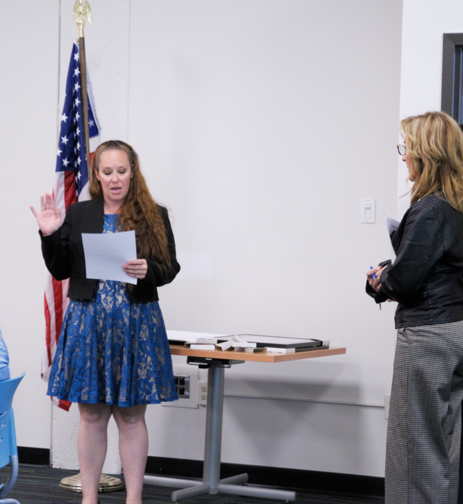Justina Johnson Sworn in as MWCC Student Trustee - Mount Wachusett Community College